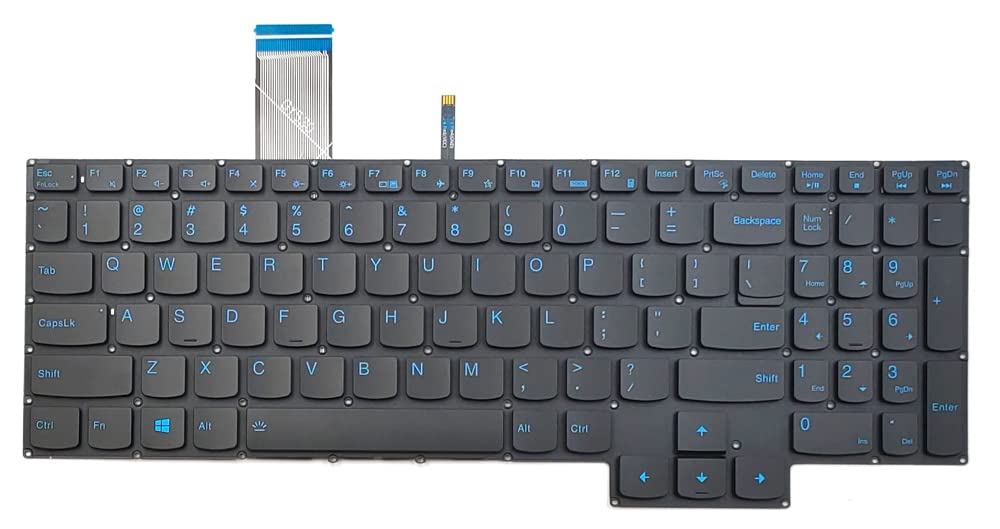 laptoppartshub Replacement Blue Backlit Keyboard for Ideapad Gaming 3-15ARH05 3-15IMH05 Laptop