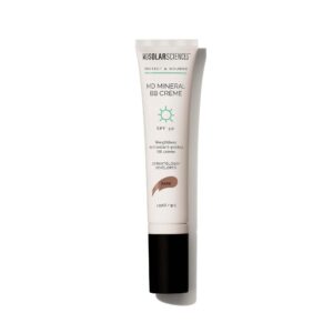 mdsolarsciences crème mineral beauty balm spf 50, oil-free tinted matte bb cream perfects skin & provides broad spectrum uv protection, dark,1.23 ounce (pack of 1)