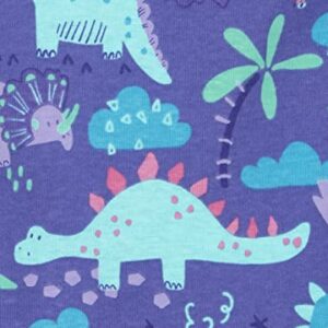 The Children's Place 2 Pack Baby Toddler Girls Snug Fit Cotton Mixed 2 Piece Pajama Sets, Unicorn Dino 2-Pack, 4T