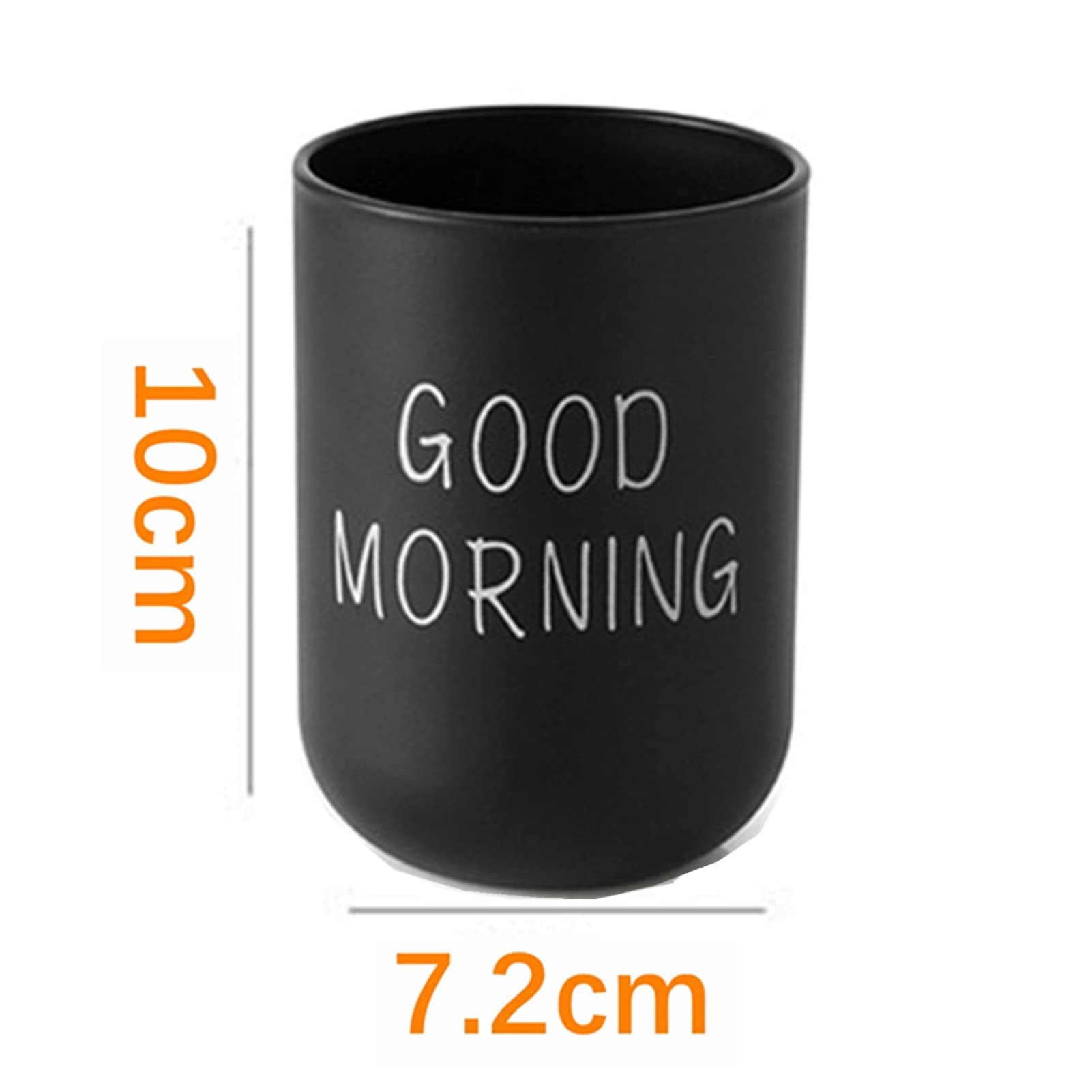 Tumbler Cup Good Morning Cup Toothbrush Holder Toothbrush Cup for Holding Normal Toothbrushes 330ml Lightweight Nice for Home and Travel (Blue)