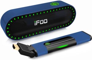 ifoo wireless hdmi extender 1080p@60hz hdmi transmitter & receiver kit with hdmi kvm usb extender for mouse/keyboard,0-latency, up to 100ft_-h2 pro