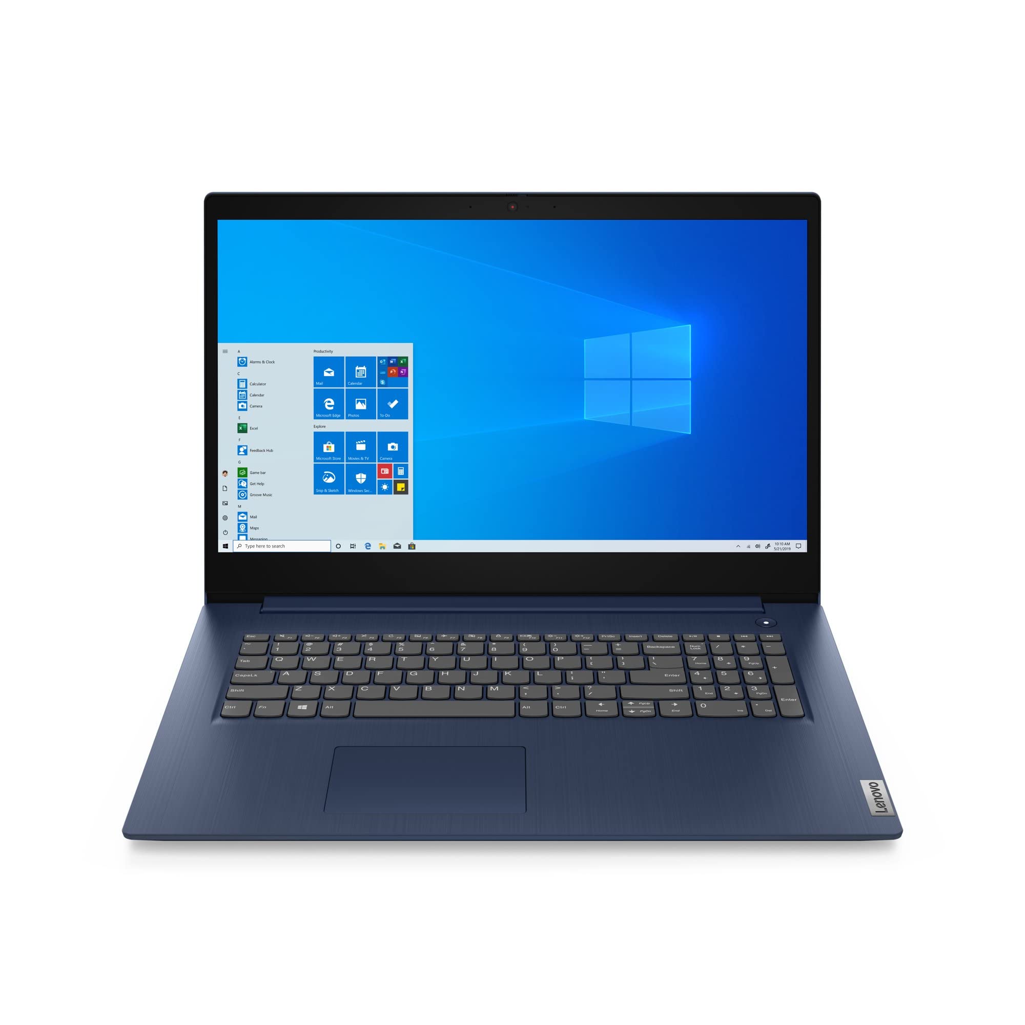 Lenovo IdeaPad 3i 17 Business Laptop 17.3" HD+ Display 11th Gen Intel Quad-Core i5-1135G7 (Beats i7-10710U) 20GB RAM 1TB SSD Intel Iris Xe Graphics Fingerprint USB-C Win11 Blue + HDMI Cable