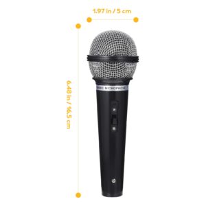 NUOBESTY Toy Microphone Prop for Kids Pretend Microphone Prop Fake Microphone Cosplay Play Mic Toy for Karaoke Costume Prop Party Favors