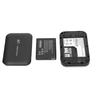 4G LTE Router Portable CAT4 150Mbps Mobile Wireless WiFi Hotspot Mini Travel Router Equipped with LCD Display with SIM Card Slot Fit for Outdoor Travel Home Office