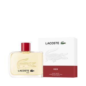 lacoste red eau de toilette for him men's fragrance - father's day gift