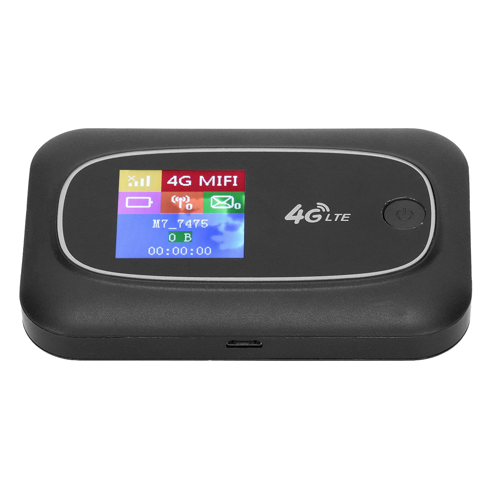 4G LTE Router Portable CAT4 150Mbps Mobile Wireless WiFi Hotspot Mini Travel Router Equipped with LCD Display with SIM Card Slot Fit for Outdoor Travel Home Office