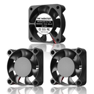 3pcs hkwantat dual ball bearings brushless dc cooling 40mm fan 24v 4010 40x40x10mm 2-pin