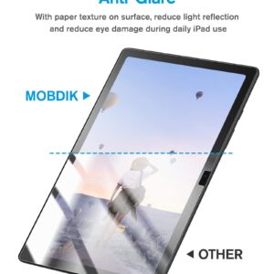 MOBDIK [2 PACK Paper Screen Protector Compatible with Samsung Galaxy Tab A8 10.5 Inch 2021, Anti Glare/Scratch Resistant Matte Film with Easy Installation Kit