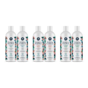 BB&CO Hydrating Conditioner — Fragrance Free — 16 oz — Tear Free & Soap Free — No EDCs — Safer for Baby — Good for the Whole Family — Made in USA White, 2012001