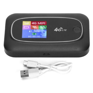 4g lte router portable cat4 150mbps mobile wireless wifi hotspot mini travel router equipped with lcd display with sim card slot fit for outdoor travel home office