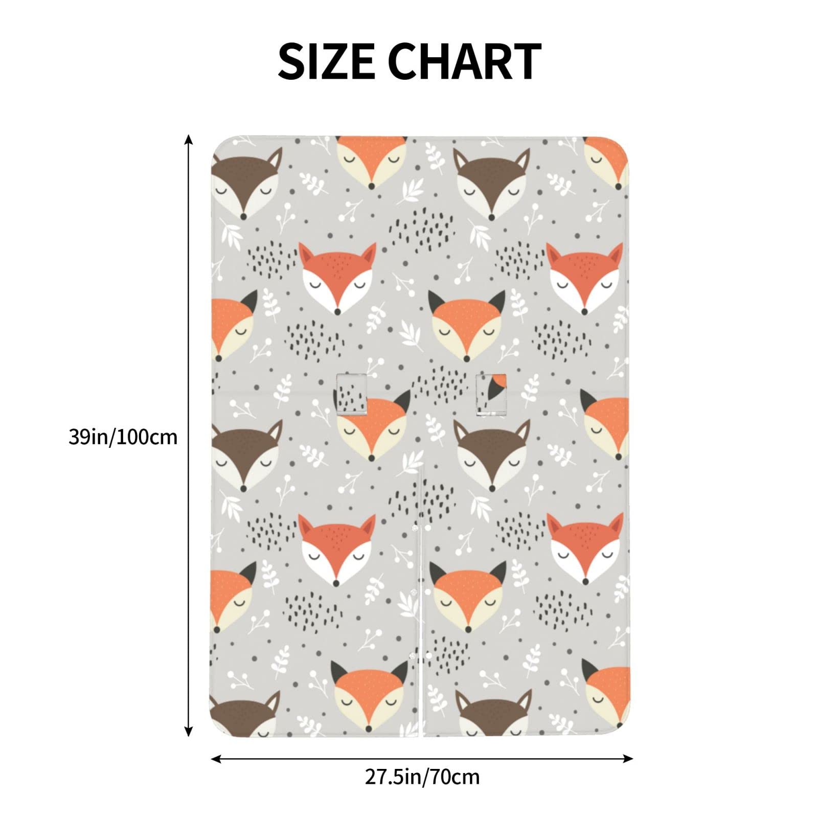 Rutiea Cute Forest Fox Seamless Pattern Car Seat Cover for Babies, Peekaboo Opening Minky Carseat Canopy Stroller Cover for Newborn, Mom Nursing Breastfeeding Covers, Blanket for Infant Toddler