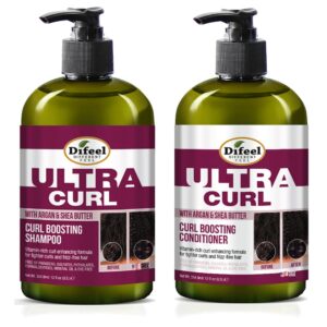 difeel ultra curl 2-pc curl enhancing shampoo & conditioner set - includes shampoo 12 oz & conditioner 12 oz.