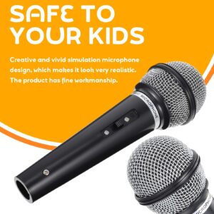 NUOBESTY Toy Microphone Prop for Kids Pretend Microphone Prop Fake Microphone Cosplay Play Mic Toy for Karaoke Costume Prop Party Favors