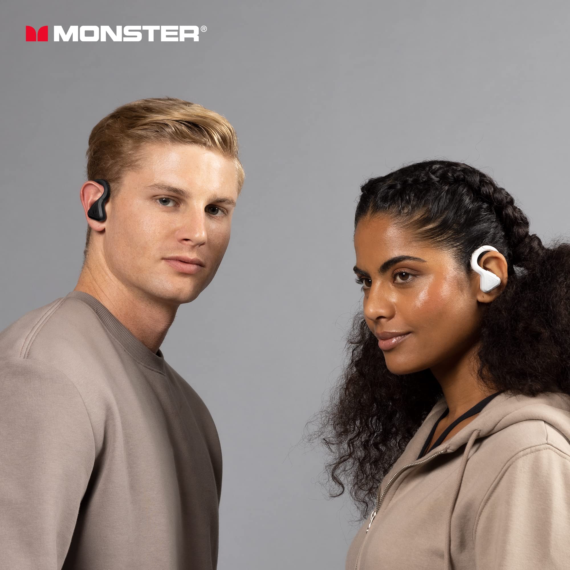 Monster DNA Fit Wireless Bluetooth Earbuds - Noise Cancelling Earbuds with Wireless Charging Case & Built-in Microphone, Water Resistant Bluetooth Headphones & Ear Buds