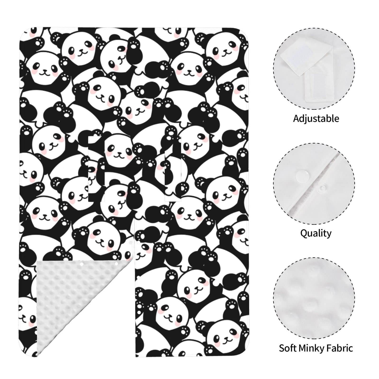 Panda Baby Car Seat Canopy Cover Multi Use Nursing Cover for Newborn Car Seat Canopy Mom Nursing Breastfeeding Covers Newborn Shower Gift