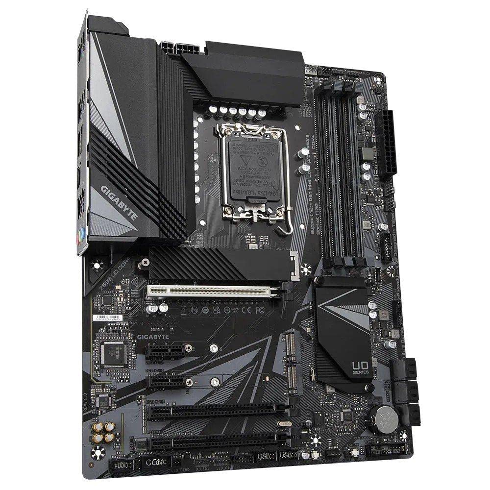 Gigabyte Z690 UD DDR4 ATX Motherboard - Supports 12th Gen Intel Core Processors (LGA 1700), DDR4-5333MHz(OC) Memory, 2.5GbE LAN, 1x PCIe 5.0 x16 Slot, 3X NVMe PCIe 4.0 x4 M.2 & USB 3.2 Gen 2x2 Type-C