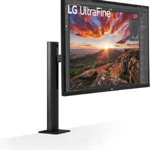 LG Newest 32" Class Ultrafine UHD IPS Monitor with ErgoStand | 4K IPS Display with HDR 10 Compatibility | USB Type-C Connectivity | W/HDMI & USB Type-C Cables (Black)