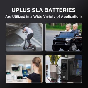 UPLUS 12V 7Ah Battery, SLA Rechargeable Battery for Security Alarm, Home Fire, Garage Doors, Razor E200 E200S E300 E300S MX350 MX400 Dirt Rocket Electric Dirt Bike, Replace ml7-12, EXP-1270