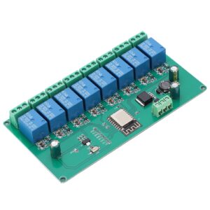 esp8266 relay module 8‑channel development board dc 7‑28v / 5v pcb relay module for smart home control