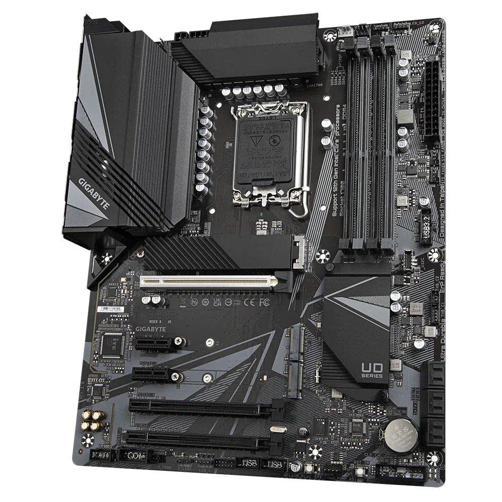 Gigabyte Z690 UD DDR4 ATX Motherboard - Supports 12th Gen Intel Core Processors (LGA 1700), DDR4-5333MHz(OC) Memory, 2.5GbE LAN, 1x PCIe 5.0 x16 Slot, 3X NVMe PCIe 4.0 x4 M.2 & USB 3.2 Gen 2x2 Type-C