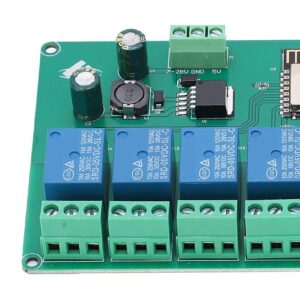 ESP8266 Relay Module 8‑Channel Development Board DC 7‑28V / 5V PCB Relay Module for Smart Home Control