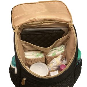 G'ccioni Diaper Bag Backpack, Multifunction,Travel Bag,Nappy Changing Mat,Double Compartments, StrollerStraps,Waterproof