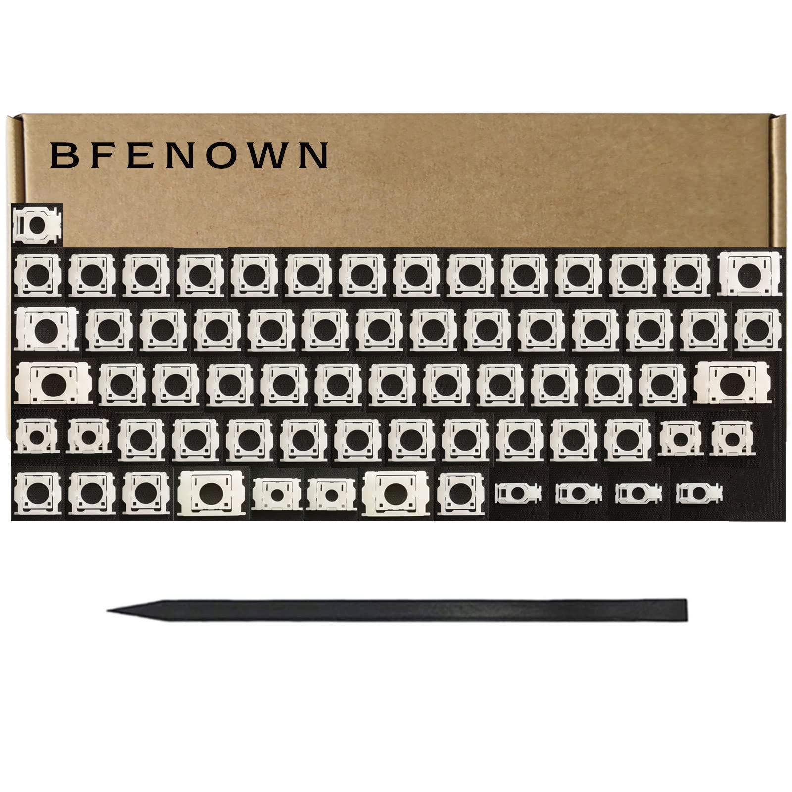 Bfenown Replacement US Keycap Keys Key Cap Scissor Clips Hinge for MacBook Pro Retina 13" 16" A2141 A2289 A2251 2019, A2338 2020,A2338 M2 2022 Year