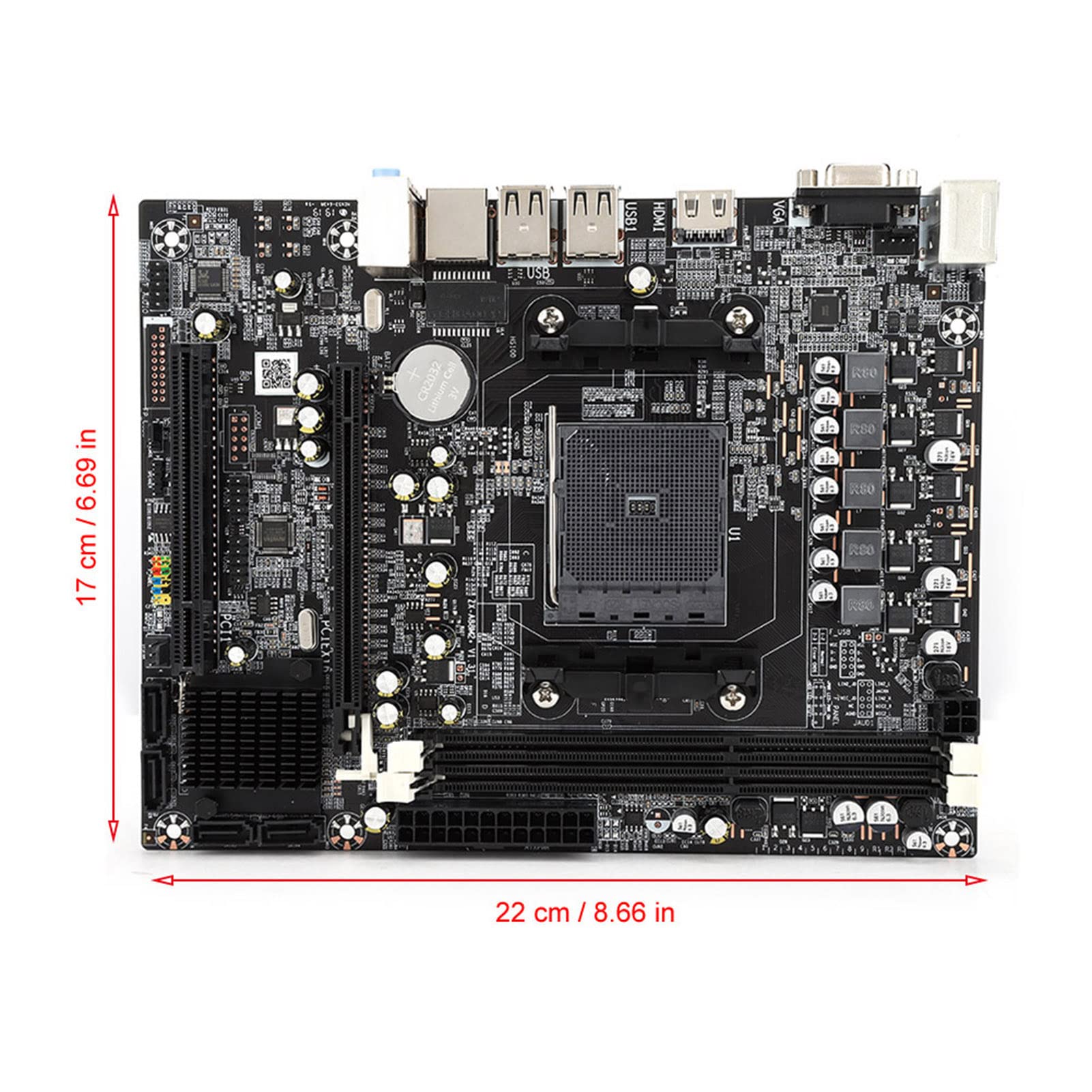 PUSOKEI Desktop Computer Motherboard Computer Mainboard Dual Channel DDR3 1600/1333 4G/8G FM2/FM2+CPU Interface Support for A10/A8/A6/A4 Graphics Chip