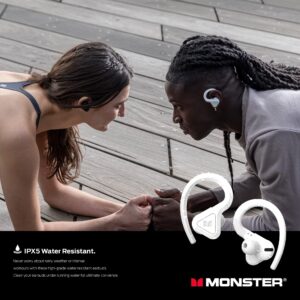 Monster DNA Fit Wireless Bluetooth Earbuds - Noise Cancelling Earbuds with Wireless Charging Case & Built-in Microphone, Water Resistant Bluetooth Headphones & Ear Buds