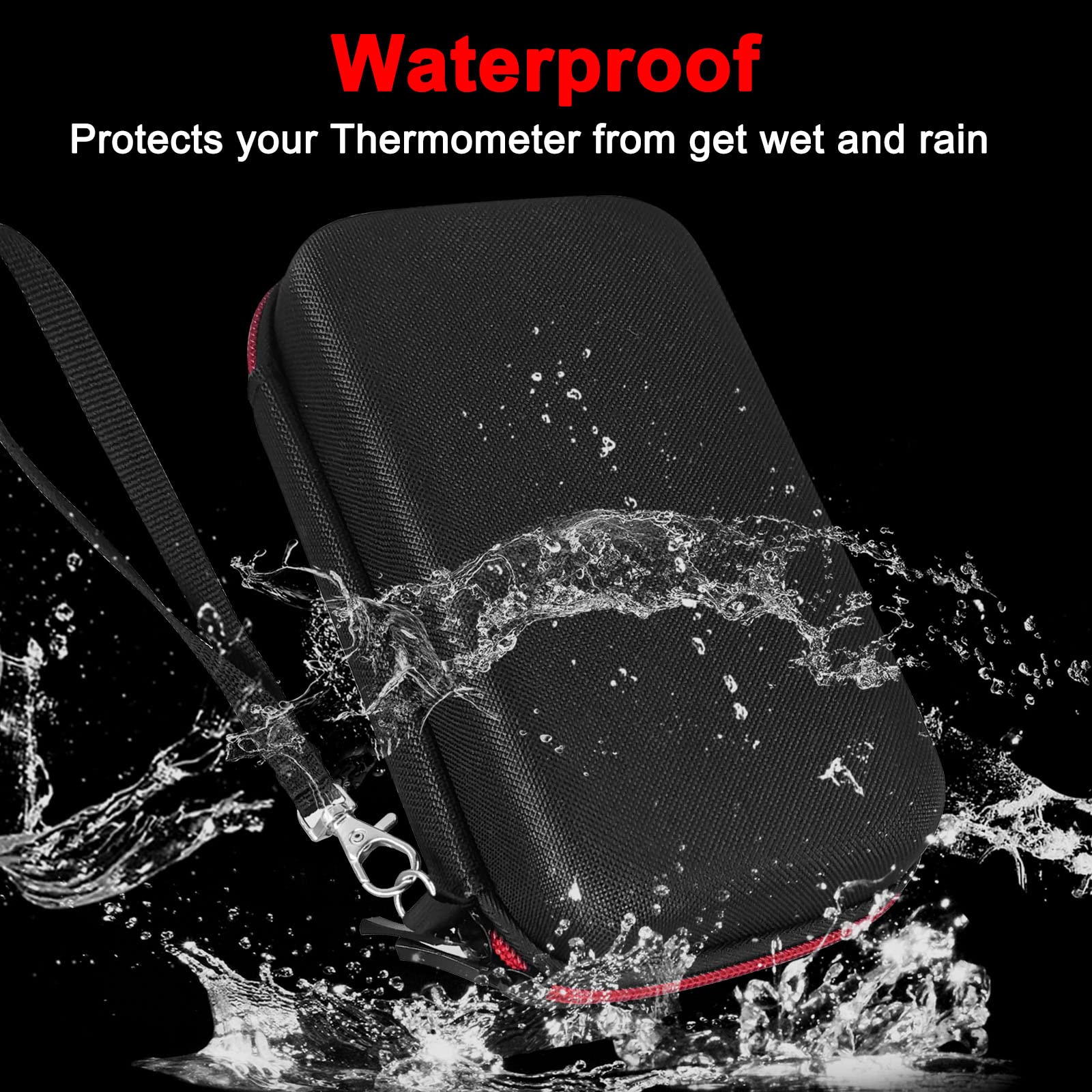 ZLiT EVA Shockproof Waterproof Storage Bag Carrying Case (Red)