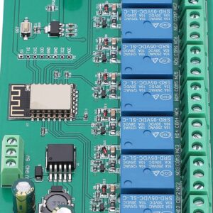 ESP8266 Relay Module 8‑Channel Development Board DC 7‑28V / 5V PCB Relay Module for Smart Home Control