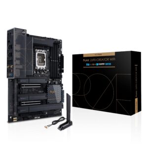 asus proart z690-creator wifi 6e lga 1700(intel 12th gen) atx content creator motherboard(pcie 5.0,ddr5,2x thunderbolt 4,10g&2.5g lan,4xm.2,front panel usb 3.2 gen2x2 type-c ports)