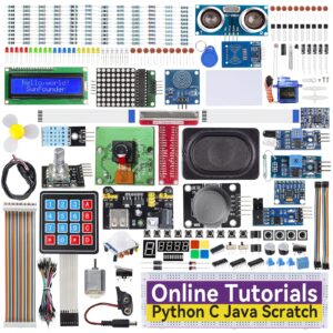 SunFounder Raspberry Pi Ultimate Starter Kit for Raspberry Pi 4B 3B+ 400 with Raspberry Pi Smart Video Robot Car Kit