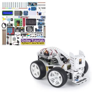 sunfounder raspberry pi ultimate starter kit for raspberry pi 4b 3b+ 400 with raspberry pi smart video robot car kit