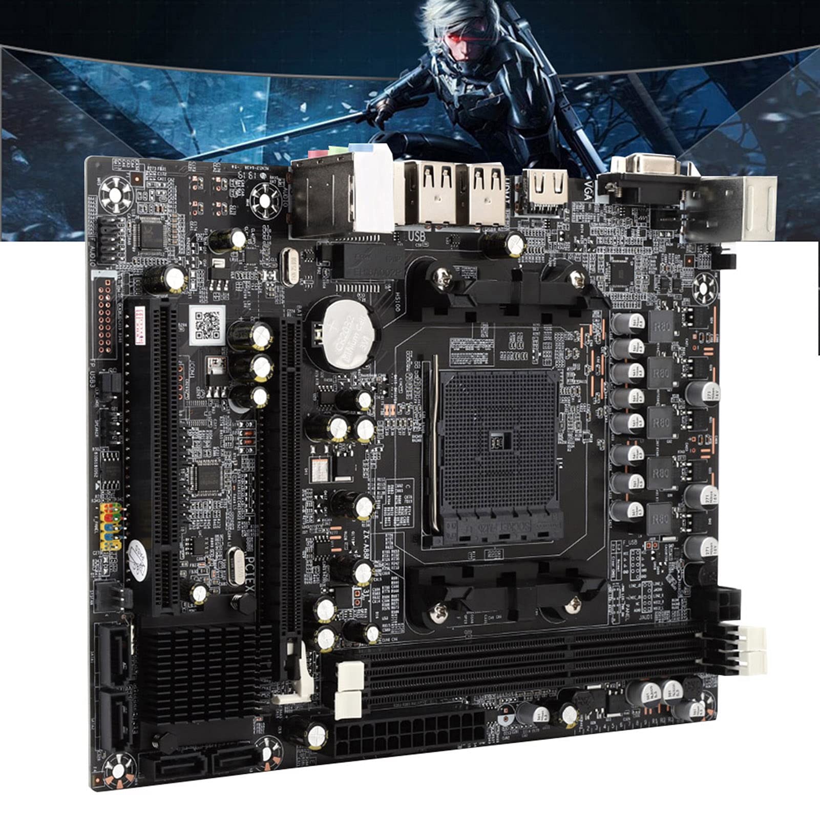 PUSOKEI Desktop Computer Motherboard Computer Mainboard Dual Channel DDR3 1600/1333 4G/8G FM2/FM2+CPU Interface Support for A10/A8/A6/A4 Graphics Chip