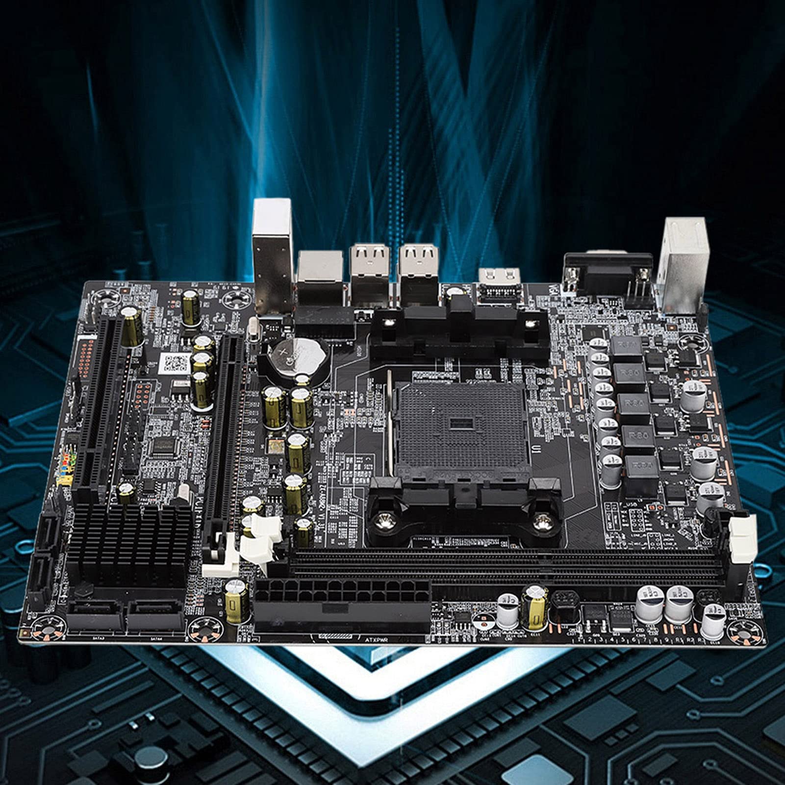 PUSOKEI Desktop Computer Motherboard Computer Mainboard Dual Channel DDR3 1600/1333 4G/8G FM2/FM2+CPU Interface Support for A10/A8/A6/A4 Graphics Chip