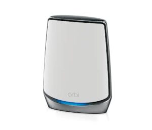 orbi rbr850 whole home ax6000 tri-band mesh wifi 6 system (router only), white