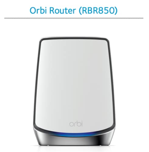 Orbi RBR850 Whole Home AX6000 Tri-Band Mesh WiFi 6 System (Router Only), White