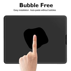 Esanik [2+2 Pack Like Paper Glass Screen Protector for iPad Pro 12.9 2022 6th & 2021 5th & 2020 4th with Camera Lens Protector & Alignment Frame, 9H Tempered Glass PAPERed Film for Drawing Writing