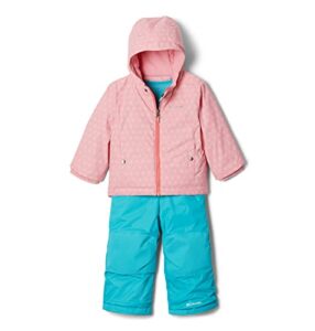 columbia toddler unisex frosty slope set, pink orchid snowdaze, 2t