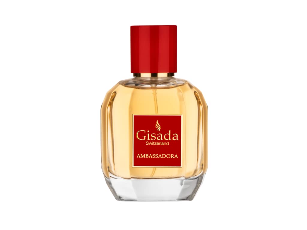 Gisada Ambassadora Women's Perfume - Perfumes for Women with Oriental, Sweet, Floral, Warm Fragrance - Daily Wear Women's Cologne with Juicy, Fruity, Spicy Scent - Made in Switzerland - 3.3 fl. oz.