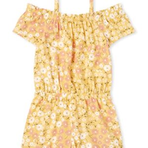 The Children's Place Baby Girls And Toddler Printed Rompers, Daisy Meadow, 5T US