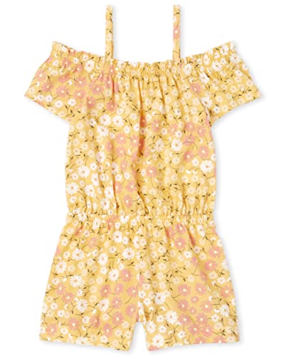 The Children's Place Baby Girls And Toddler Printed Rompers, Daisy Meadow, 5T US