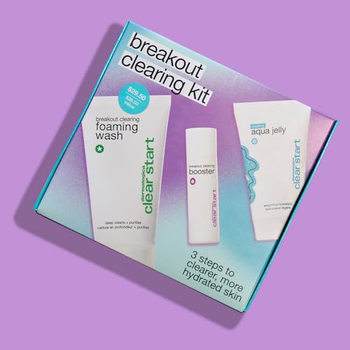 Dermalogica Clear Start Breakout Clearing Kit – Contains Acne Face Wash, Breakout Clearing Spot Treatment & Cooling Moisturizer