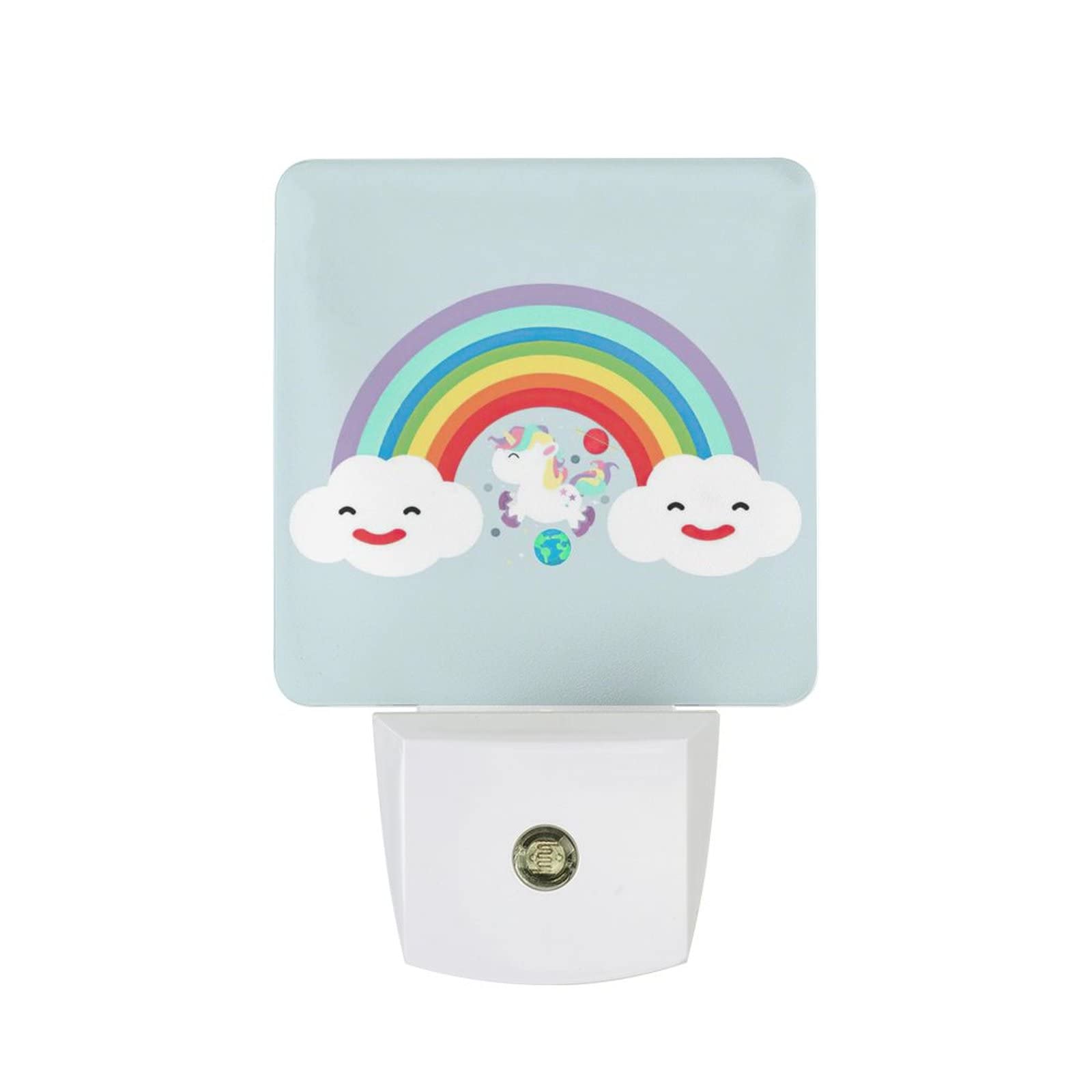 Emmarick Rainbow Night Light Plug in Cloud Night Lights Lamp for Kids Bedroom, LED Dusk to Dawn Auto On/Off Sensor Unicorn Nightlight for Baby Children Girl Boy Toddler Nursery Decor-Zero Radiation