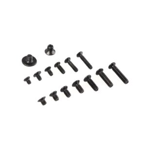 TYFZ Screw kit 450Pcs Laptop Computer Screws Bolts Kit Assemble Fastening Flat Head Black Repair Set Strong and Sturdy