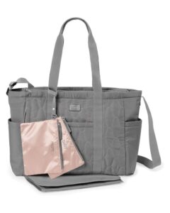 carters pack it all diaper tote bag in grey