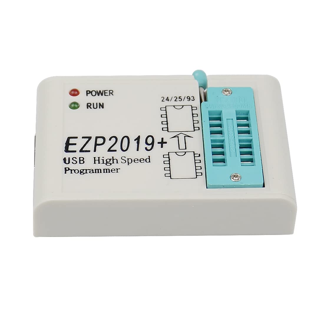 HiLetgo EZP2019+ Upgraded High Speed USB SPI Programmer Support 24 25 93 25 EEPROM Flash BIOS Full Set with 12 Sockets Adapters WIN7&WIN8