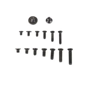 TYFZ Screw kit 450Pcs Laptop Computer Screws Bolts Kit Assemble Fastening Flat Head Black Repair Set Strong and Sturdy