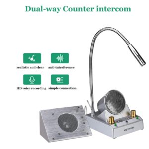 Retekess TW105 Intercom System for Buiness,Two Way Intercom,Anti Interference,Loud Sound,for Office,Shop,Restaurant（2 Pack）